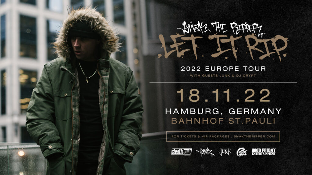 Snak The Ripper Live @ Bahnhof Pauli (HAMBURG, GERMANY) – 11/18/2022 ...